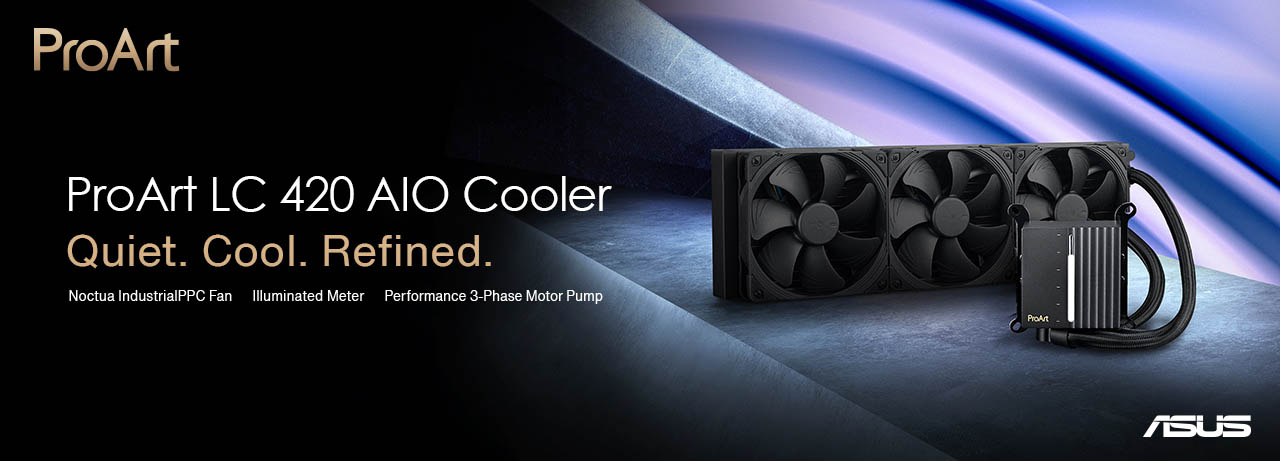 ASUS Announces ProArt LC 420 CPU AIO Cooler - The Gaming Stuff